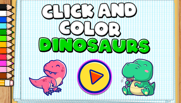Click And Color Dinosaurs:play Click And Color Dinosaurs online for ...