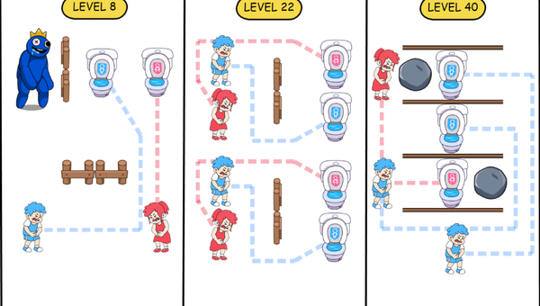 Draw To Pee Toilet Race! | 🕹️ Play Draw To Pee Toilet Race! Online On GamePix