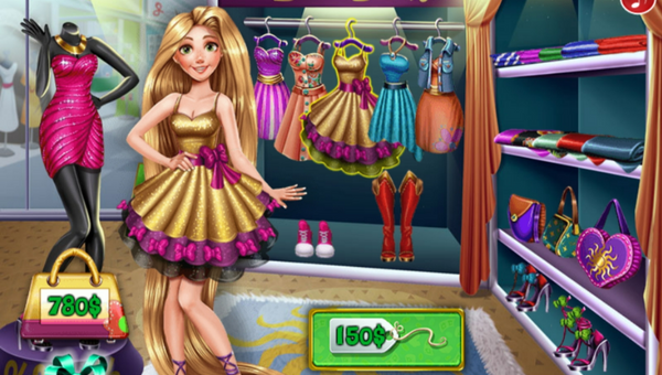 Goldie Princess Realife Shopping 🕹️ Play Goldie Princess Realife