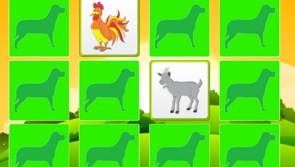 Kids Learning Memory Game: Farm Animals | 🕹️ Play Kids Learning Memory ...