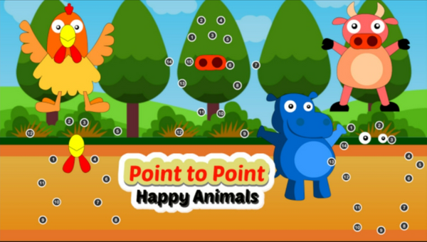 Point To Point Happy Animals | 🕹️ Play Point To Point Happy Animals ...