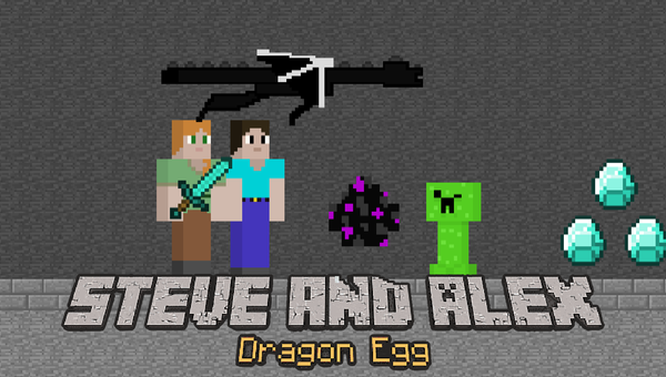 Steve And Alex Dragon Egg | 🕹️ Play Steve And Alex Dragon Egg Online On ...